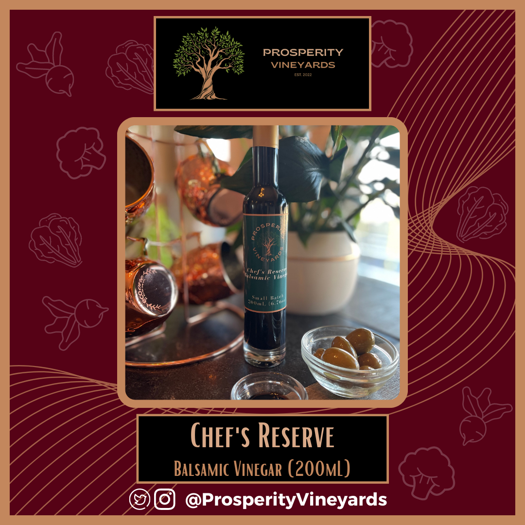 Chef's Reserve Balsamic Vinegar (200mL) - Prosperity Vineyards